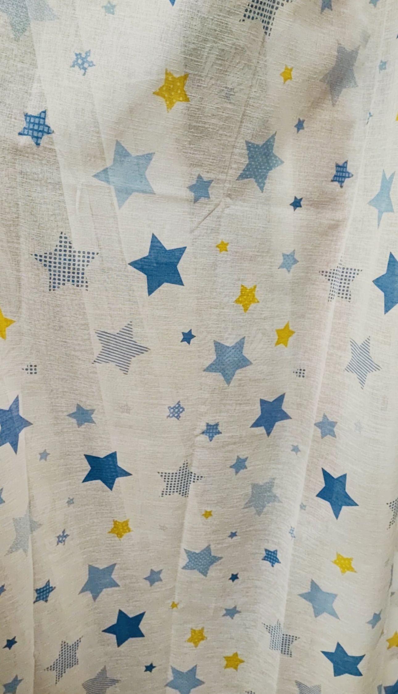 Visillo Confeccionado Modelo 7377 Estrellas - Textil Hogar Micaela
